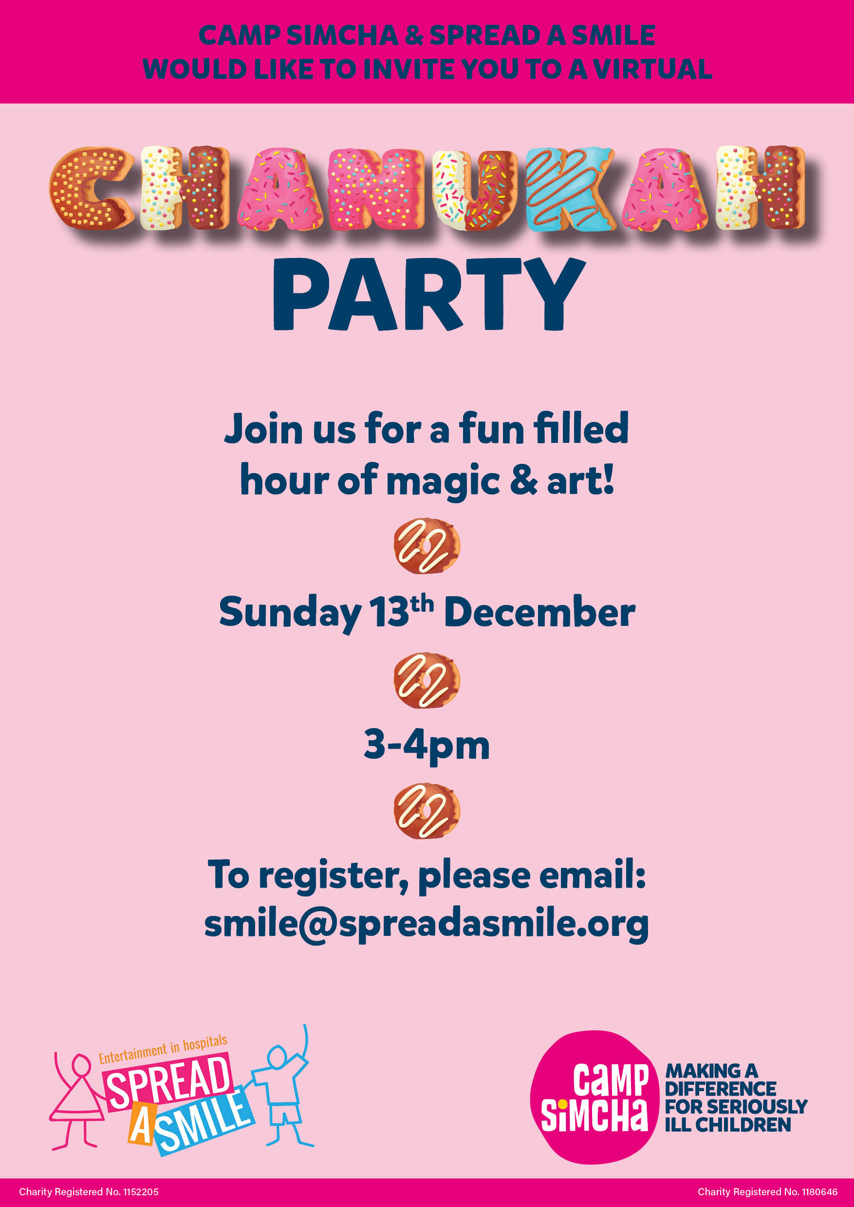 Chanukah with Camp Simcha • Spread a Smile